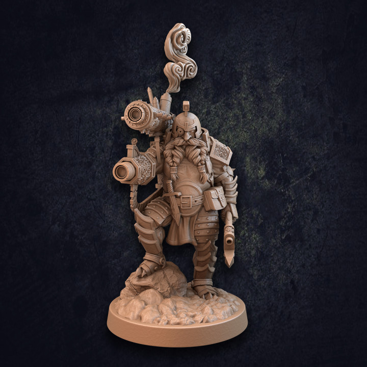 3D Printable Dwarf Trapper & Dragon Pack - Presupported by The Dragon ...