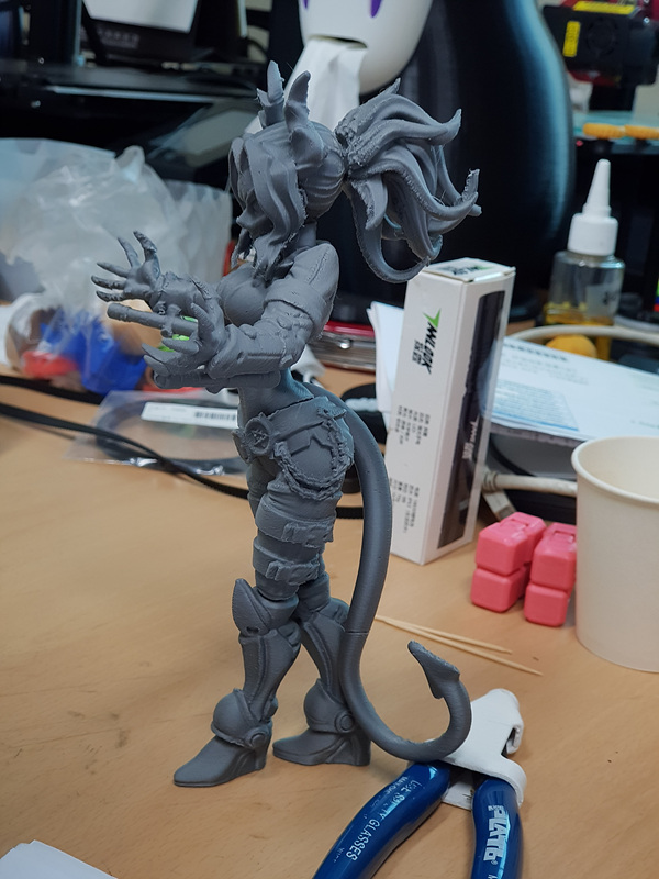 3D Print of Helltaker - Judgement - 25cm - Fanart by WaHo