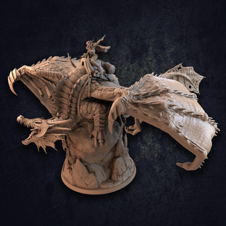 3D Printable Bergam Rogue Dragon - Presupported by The Dragon Trappers ...