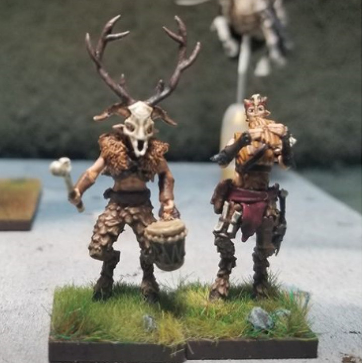 3D Printable Fauns, Centaurs, Shamans, Guns and Slings by Robert G Dunham