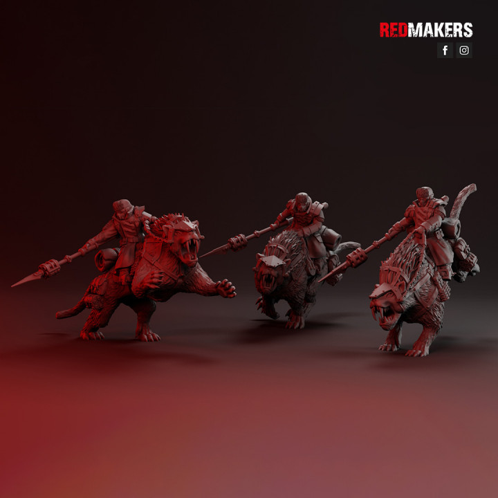 3D Printable Ice Warriors - Riders of the Imperial Force by RedMakers