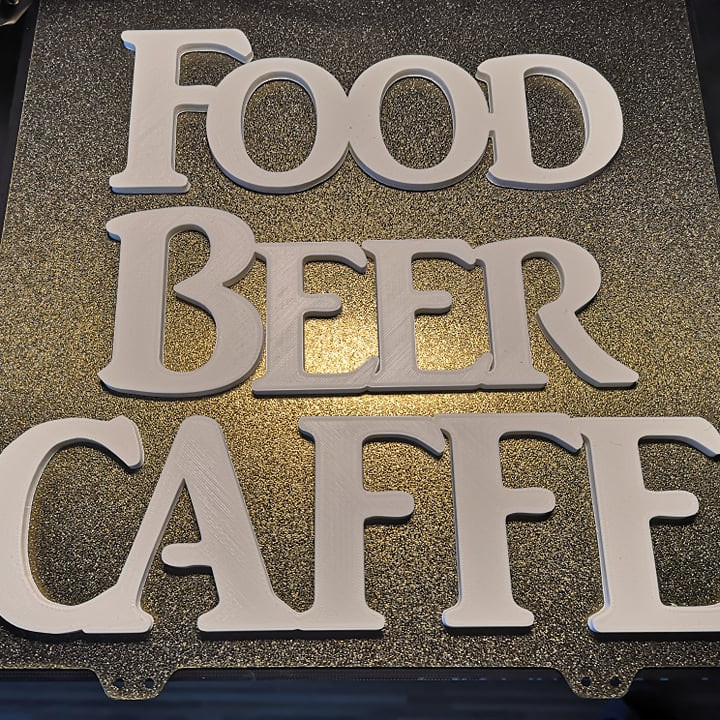 3D Printable Wall decor- Beer inscription by Peter Cserba
