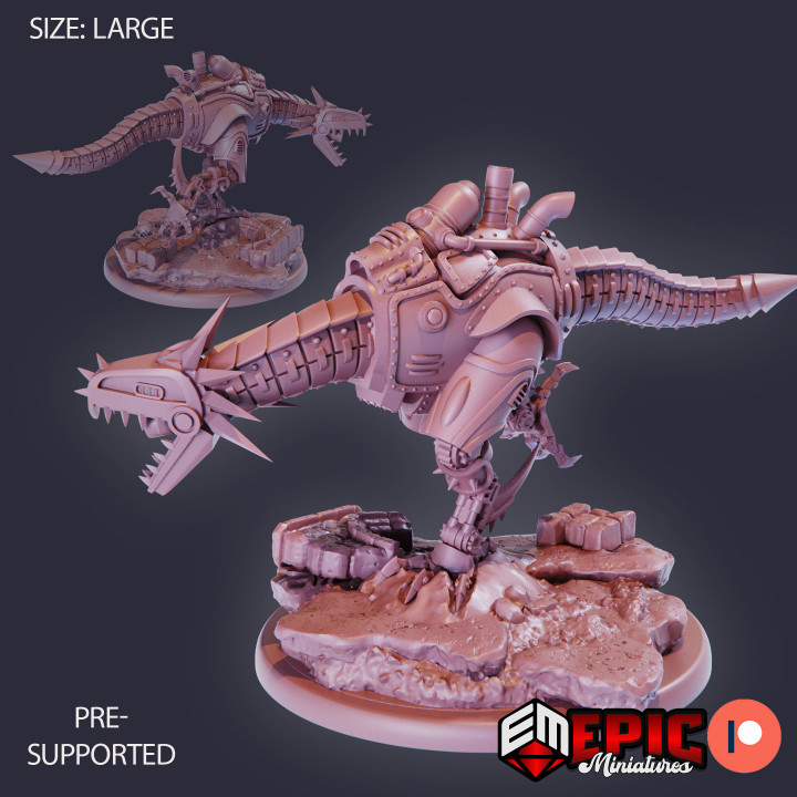3D Printable Iron Drake Tank Beta / Mechanical Raptor / Construct Beast ...