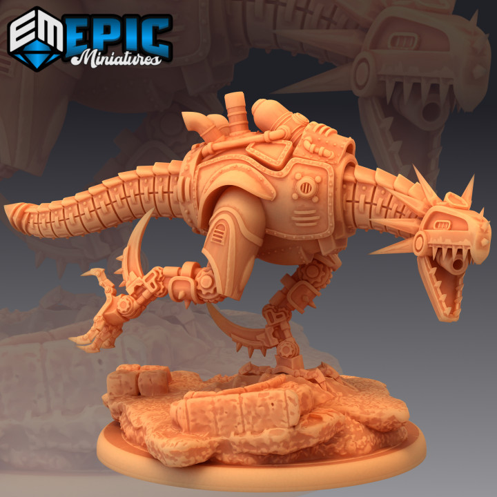 3D Printable Iron Drake Tank Beta / Mechanical Raptor / Construct Beast ...