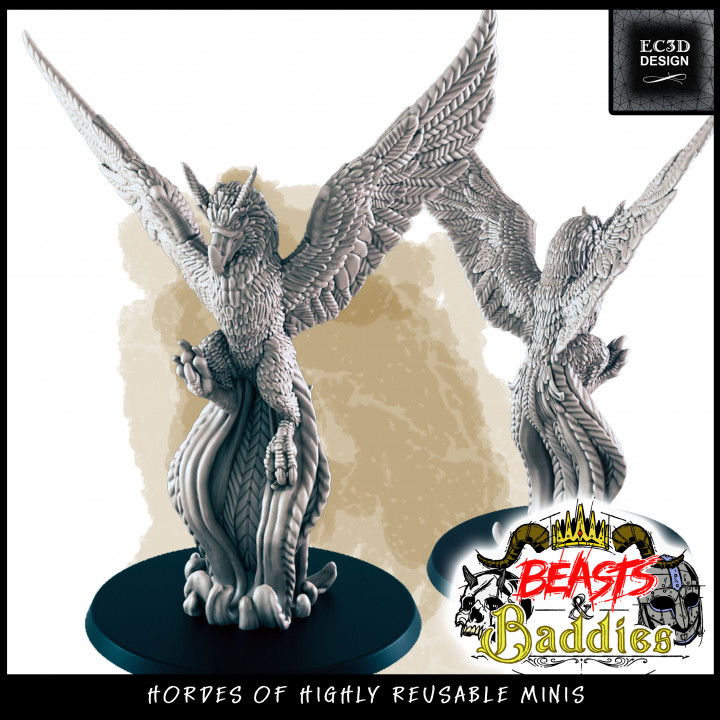 3D Printable Support-Free Roc [Beasts and Baddies] by Evan Carothers