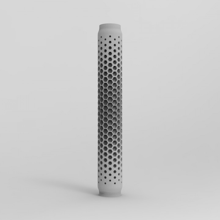 3D Printable Texture Roller - Hex Pattern (Reptile skin) by Arif Sethi