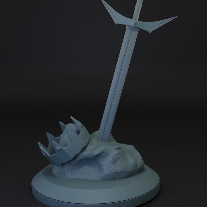 3D Printable RPG EXCALIBUR MINIATURE by Alleph Santos