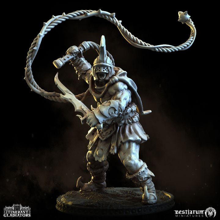 3D Printable Gladiator Centurion by Bestiarum Miniatures