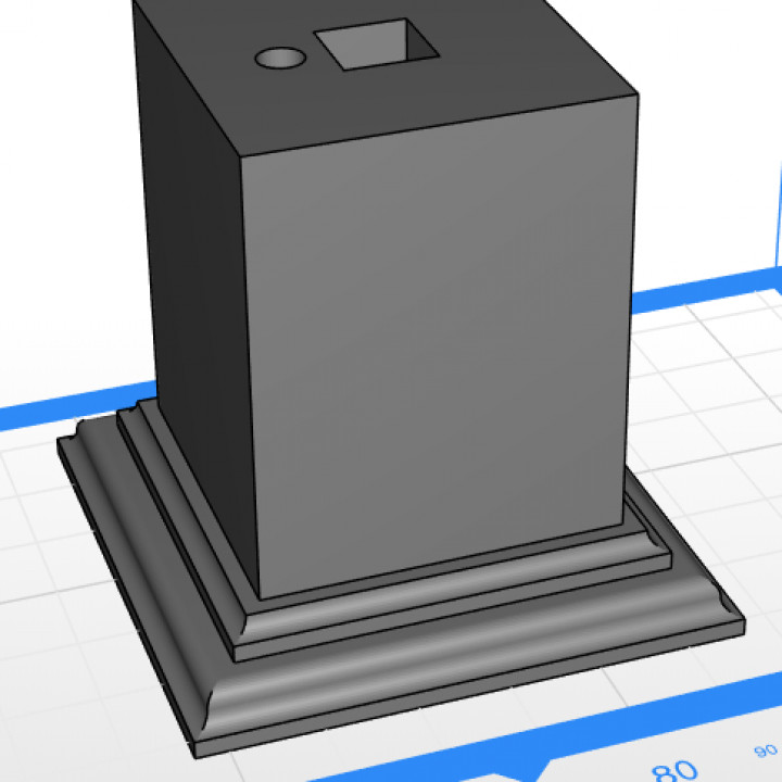 3D Printable Plinth for miniatures by Mateusz J