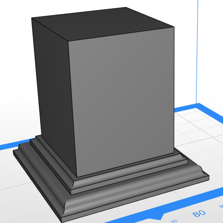 3D Printable Plinth for miniatures by Mateusz J