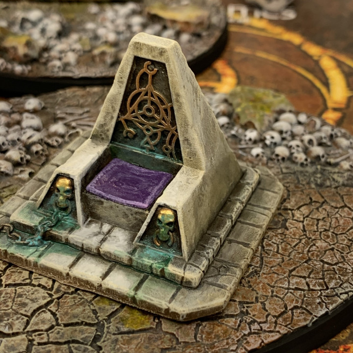 3D Printable LegendGames Necromancer Throne by Legend Games