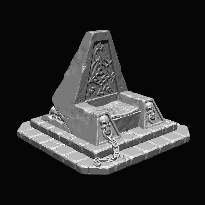 3D Printable LegendGames Necromancer Throne by Legend Games
