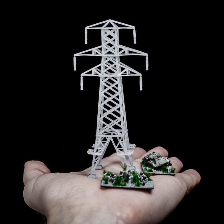 3D Printable Transmission Towers by The Lazy Forger