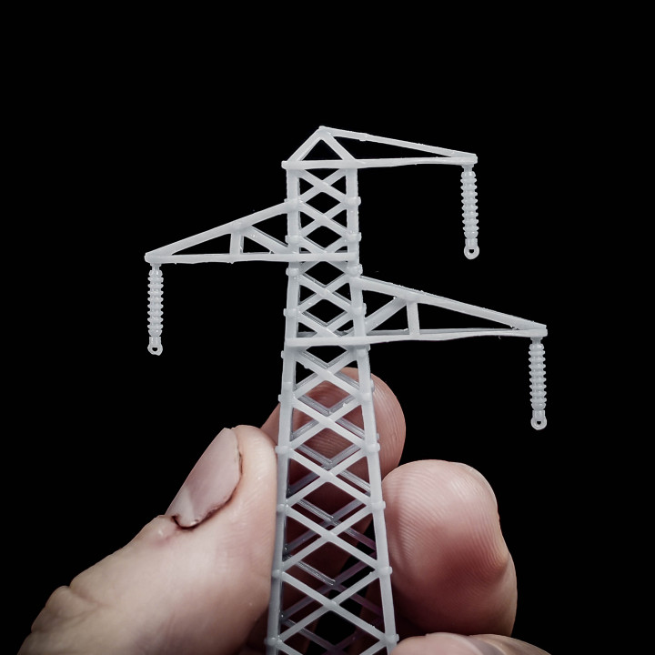 3D Printable Transmission Towers by The Lazy Forger
