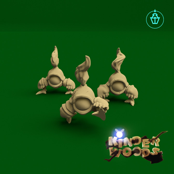 3D Printable Monstrous Monoculus & Larvae by Lamppost Collective