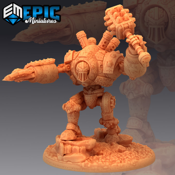 3D Printable Battle Armor Set / Mechanical War Construct / Steam Robot ...