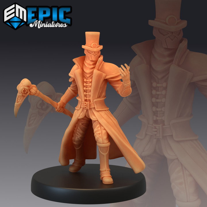 3D Printable Masked Baron Staff / Steampunk Mastermind / Evil ...