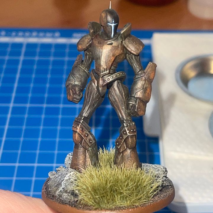 3D Print of Construct Guardian / Mechanical Metal Guard / Iron Forged ...