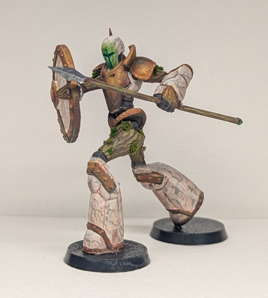 3D Printable Construct Guardian Spear / Mechanical Metal Guard / Iron ...