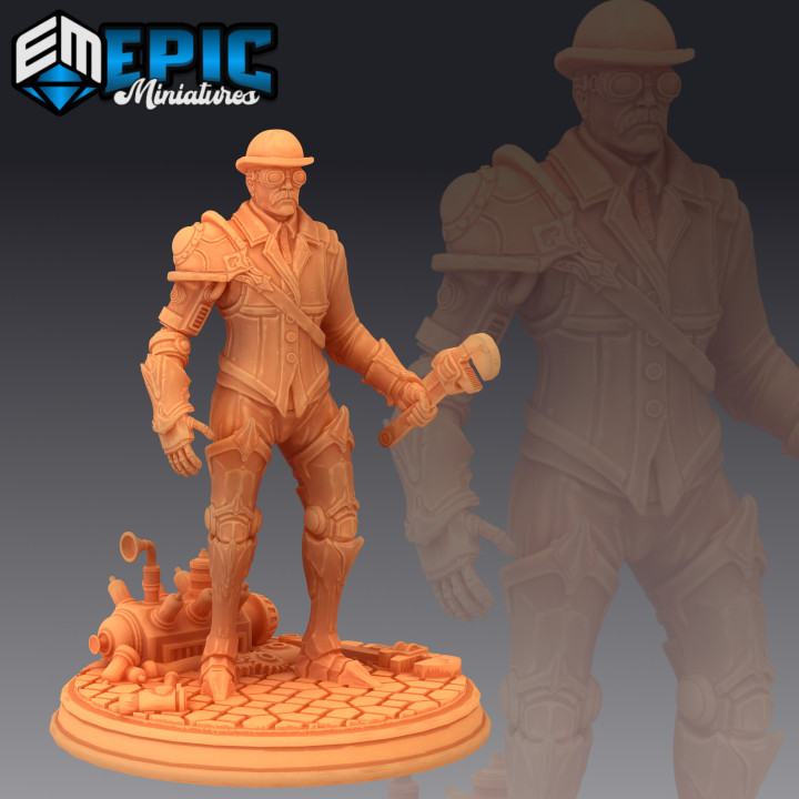 3D Printable Lord Hamilton Set / Steampunk Adventurer / Construct ...