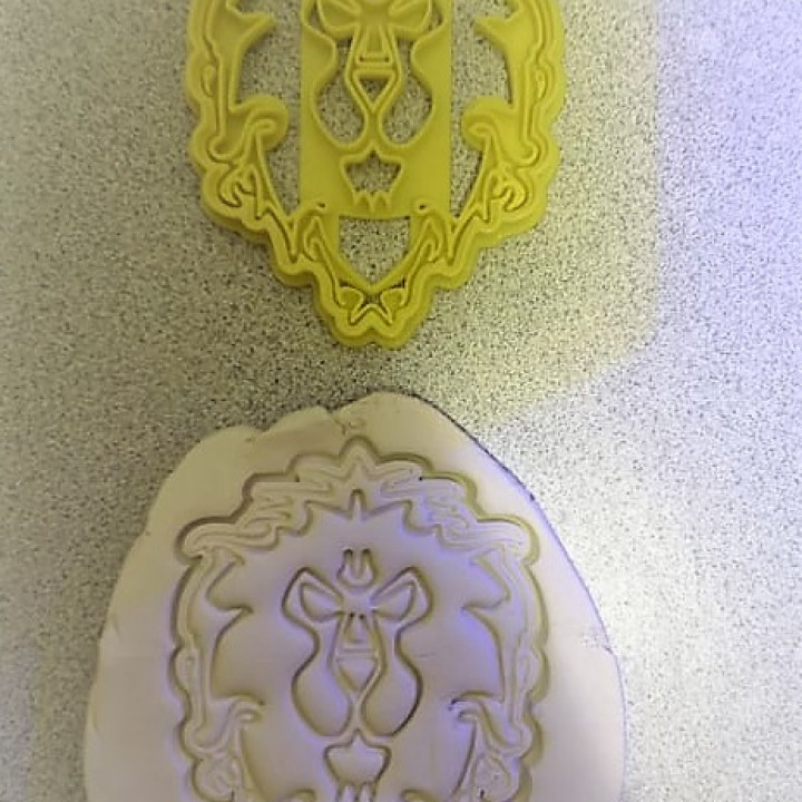 3D Printable Cookie cutter-WOW Alliance 1 by Peter Cserba