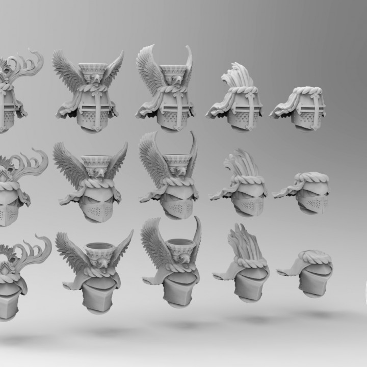 3D Printable Knights Templar Lancers - Fantasy Edition by Atlan Forge
