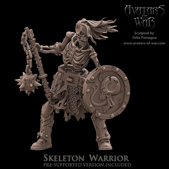3D Printable Skeleton Warriors by Avatars of War