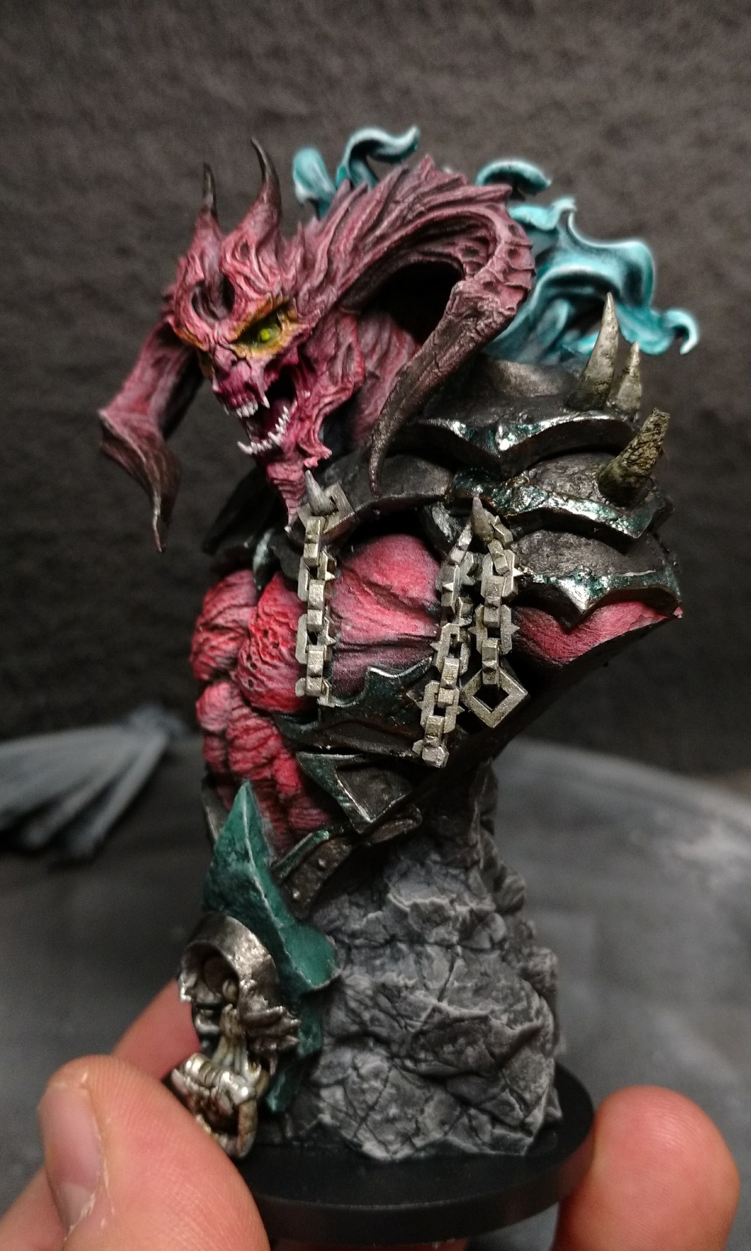 3D Printable Azael, Pit Lord - BUST by Archvillain Games