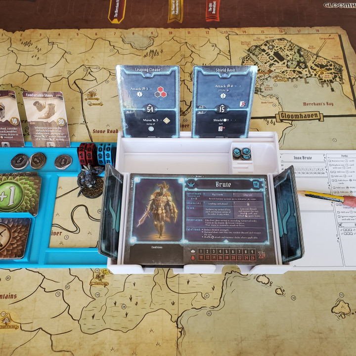 3D Printable Gloomhaven Player Dashboard & Storage Case by Tom's ...