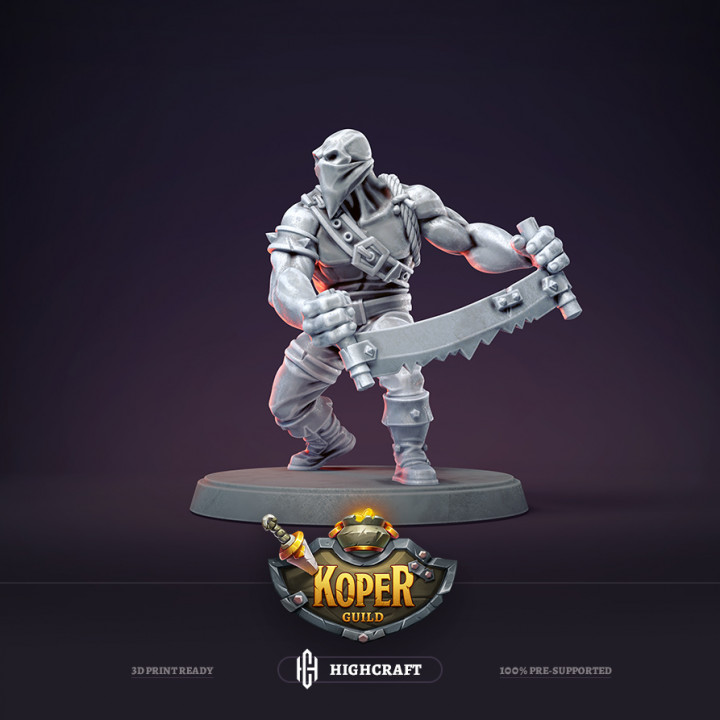 3D Printable Koper Skeleton Woodcutter by HighCraft