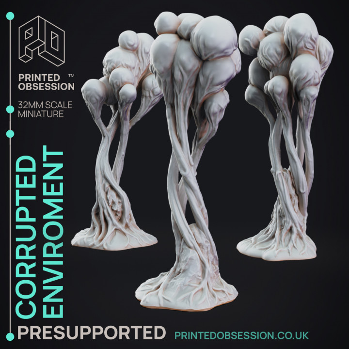 3D Printable Corrupted Trees & Eggs - 5 Horror Environment Models - The ...