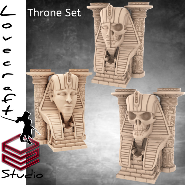 3D Printable Throne Set by Iain Lovecraft