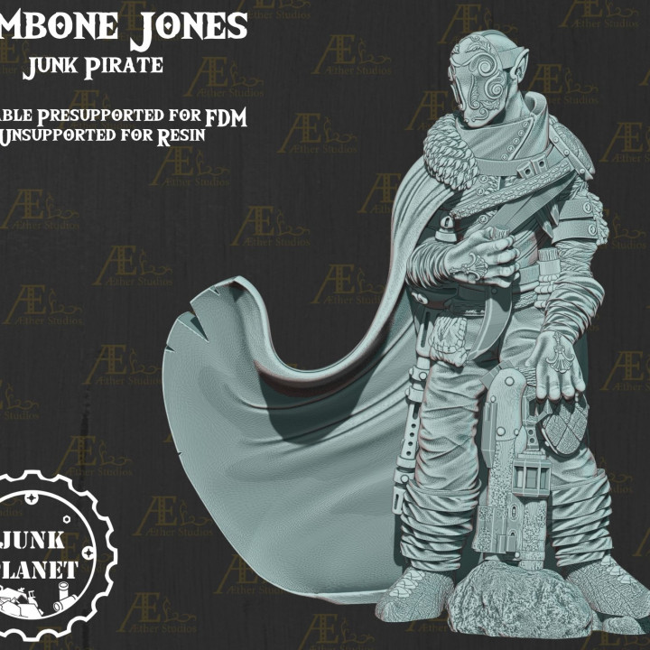 3D Printable AEJUNK04 - Junk Planet 4 by Aether Studios