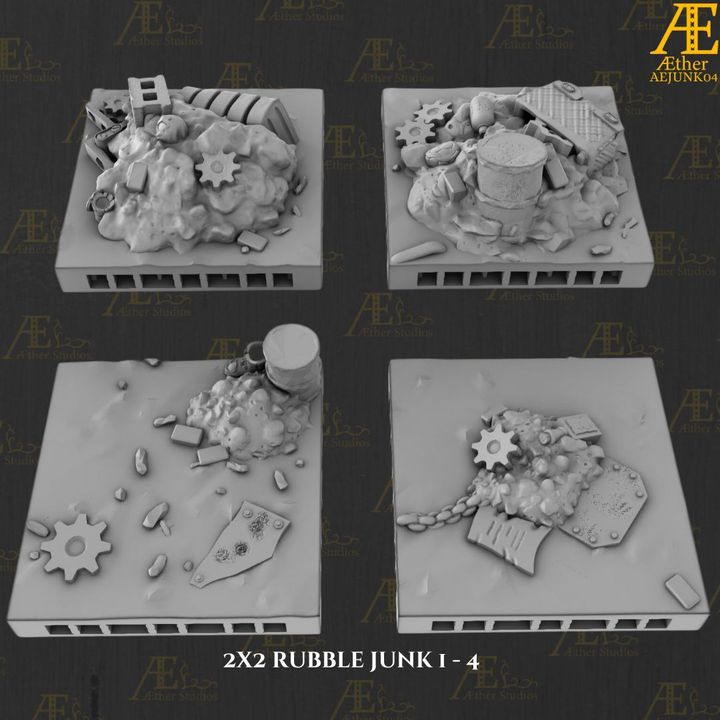 3D Printable AEJUNK04 - Junk Planet 4 by Aether Studios