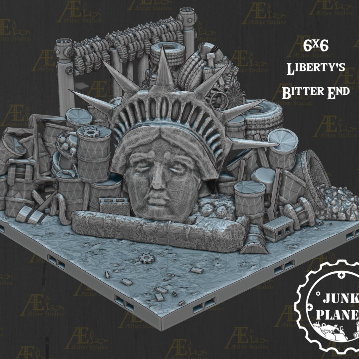 3D Printable AEJUNK04 - Junk Planet 4 by Aether Studios