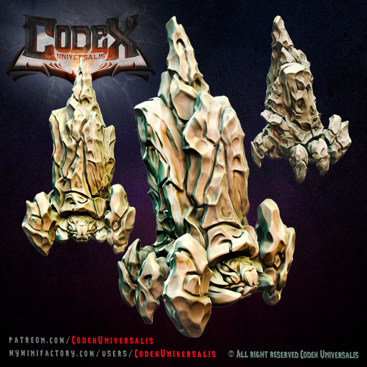 3D Printable Rock spider Pack by Codex Universalis