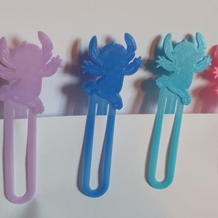 3D Printable Stitch bookmark by Barlier Florian
