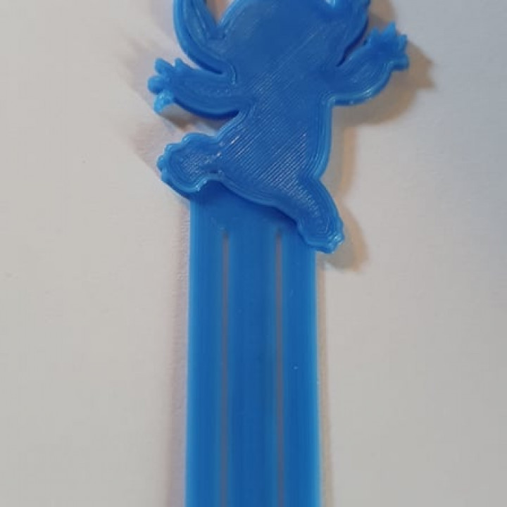 3D Printable Stitch bookmark by Barlier Florian