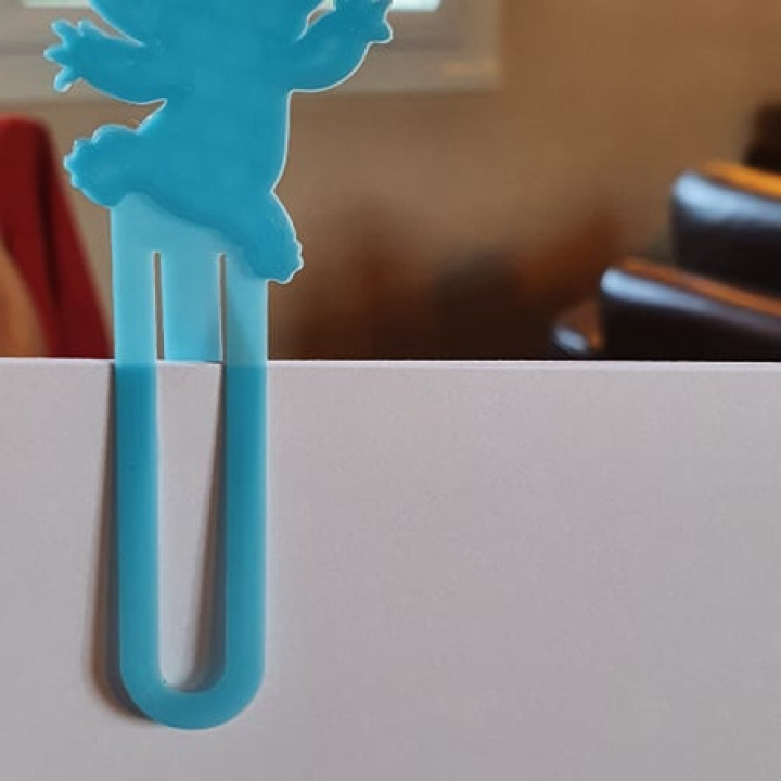 3D Printable Stitch bookmark by Barlier Florian