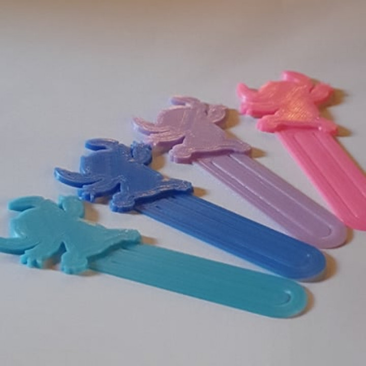 3D Printable Stitch bookmark by Barlier Florian