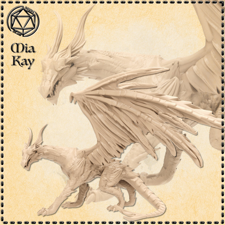 3D Printable Black Dragon by M3DM