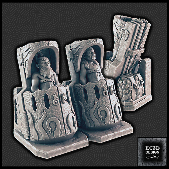 3D Printable "Mind Horror" Scenery and Central Brain by Evan Carothers