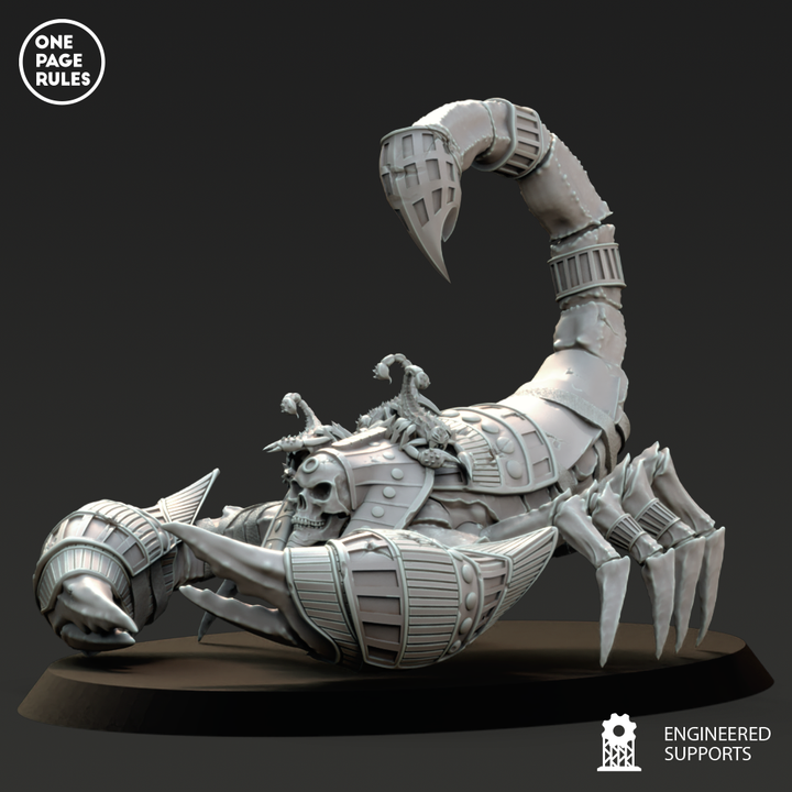 3D Printable Great Scorpion - Mummified Undead by One Page Rules