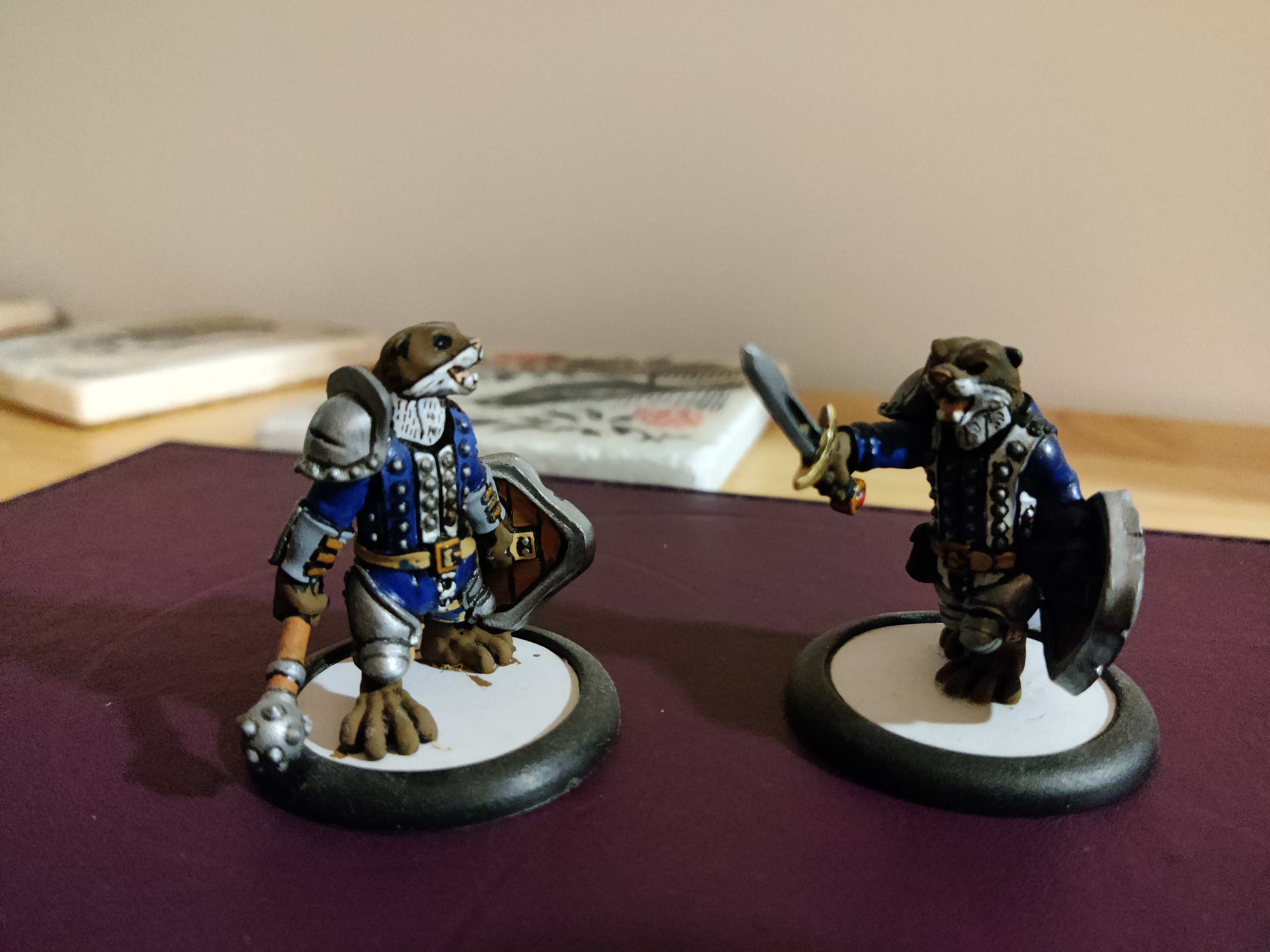 3D Printable Otter's with hand weapons and shields (pre supported) by ...