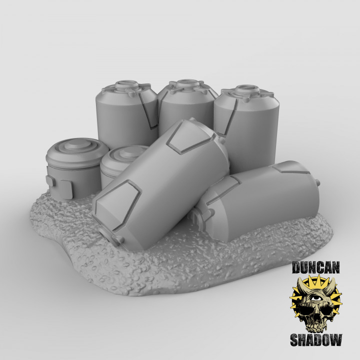 3D Printable Sci-fi Battery's and creates by Duncan Shadow