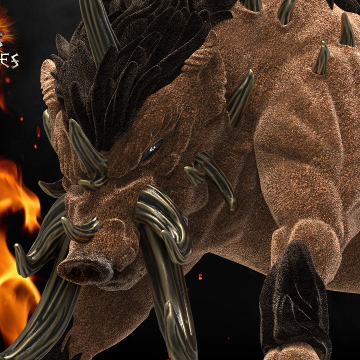 3D Printable Hildisvini, Freya's Boar by Heroes Infinite