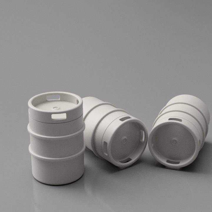 3D Printable Keg for dioramas by Fr3D @ The3DPrinting