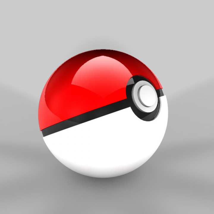 3D Printable pokeball by Mat Bigoulet