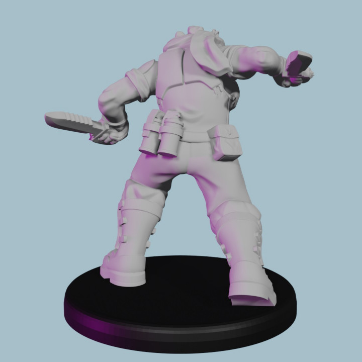 3D Printable Pahtra Operative - Dual Combat Knife by Imagine Minis