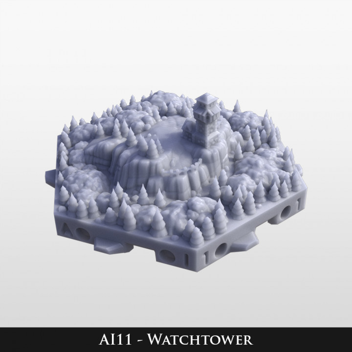 3D Printable Hexton Hills Woodland Roads Set 01 by Hexton Hills